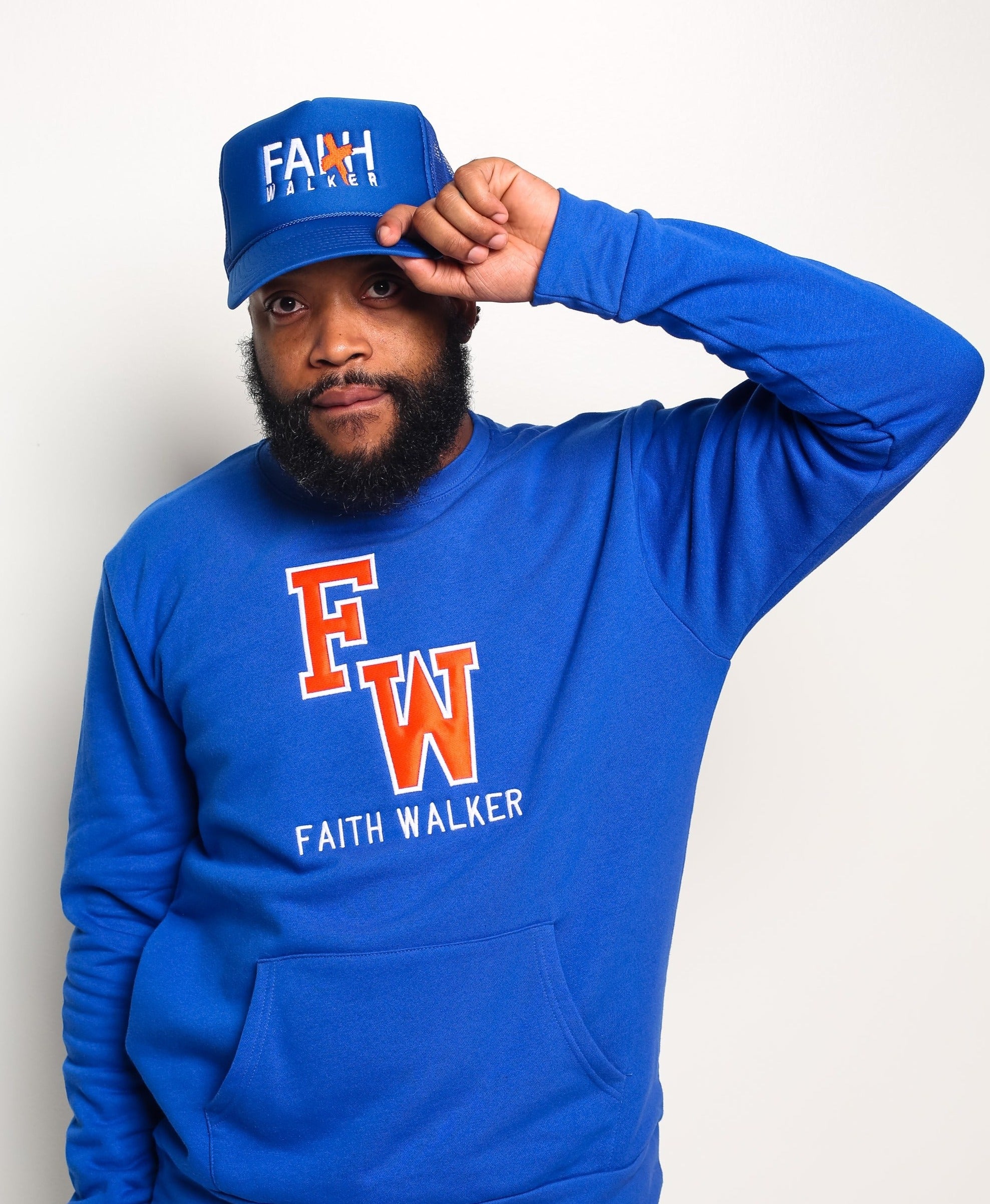 89 Blocks Faith Walker Letterman Crewneck